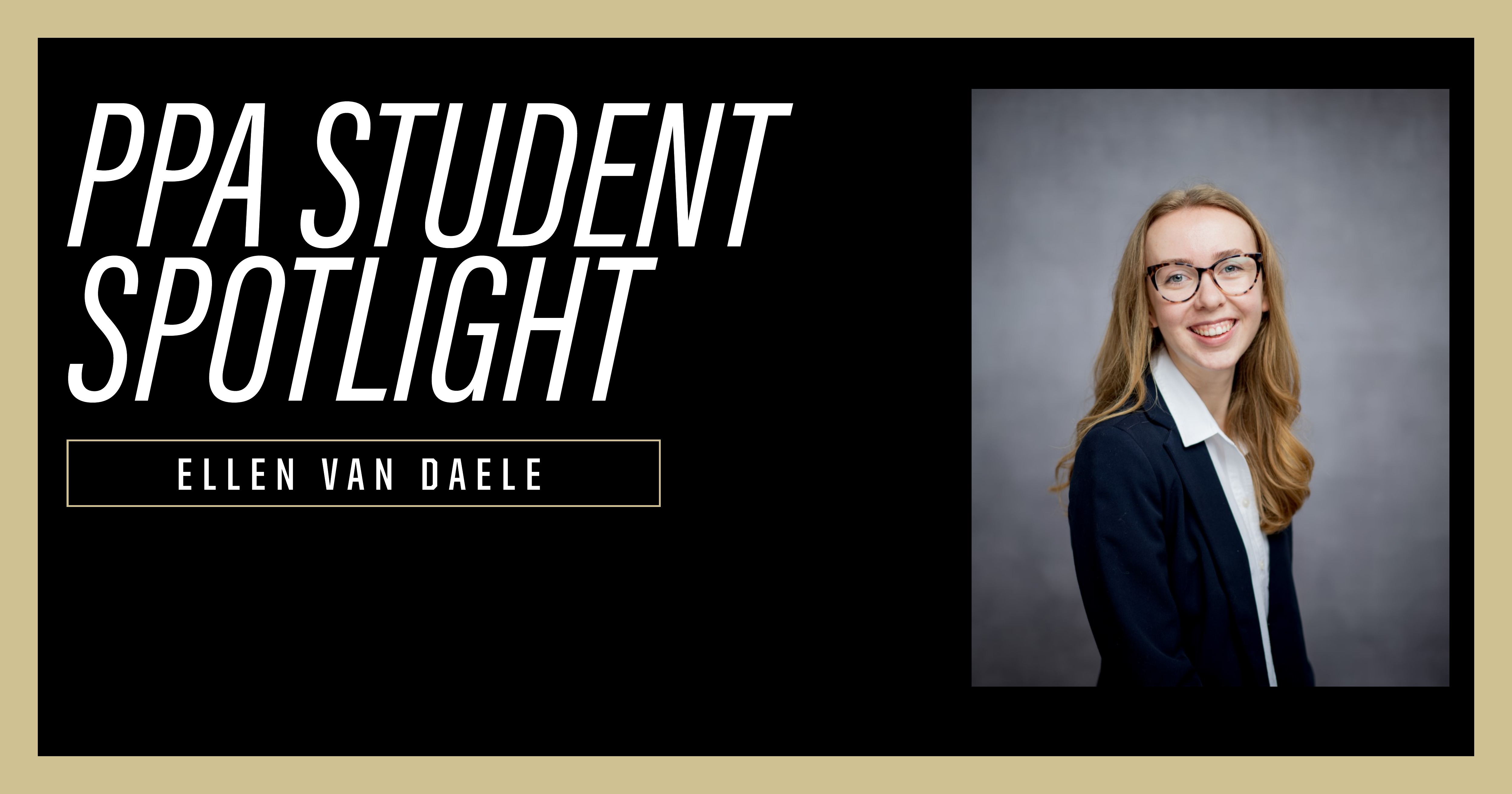 PPA Student Spotlight: Ellen Van Daele - Office of Professional ...